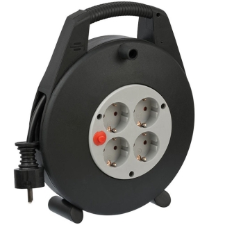Brennenstuhl Vario Line Stikdåse/Kabeltromle - 4 Stik - 5 m